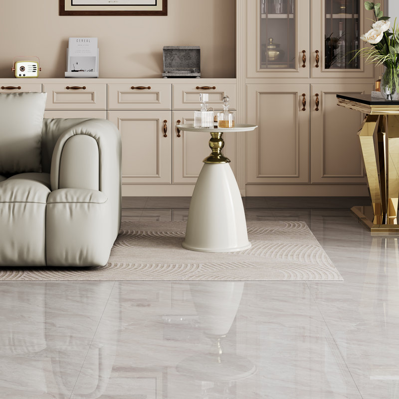 House of Hampton® Henock Iron Top Drum End Table | Wayfair